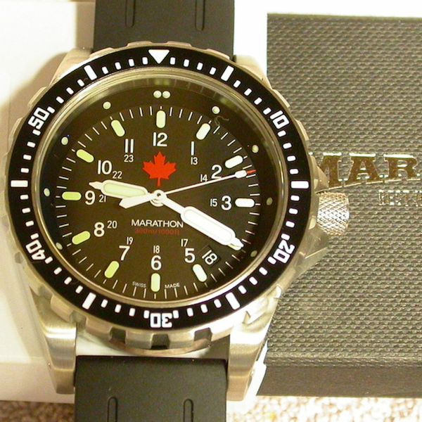 Marathon Limited Edition Maple Leaf JSAR Divers Watch Jumbo SAR LGP Le ...