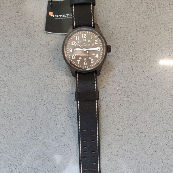 Hamilton khaki field mechanical H69829560 50mm | WatchCharts Marketplace
