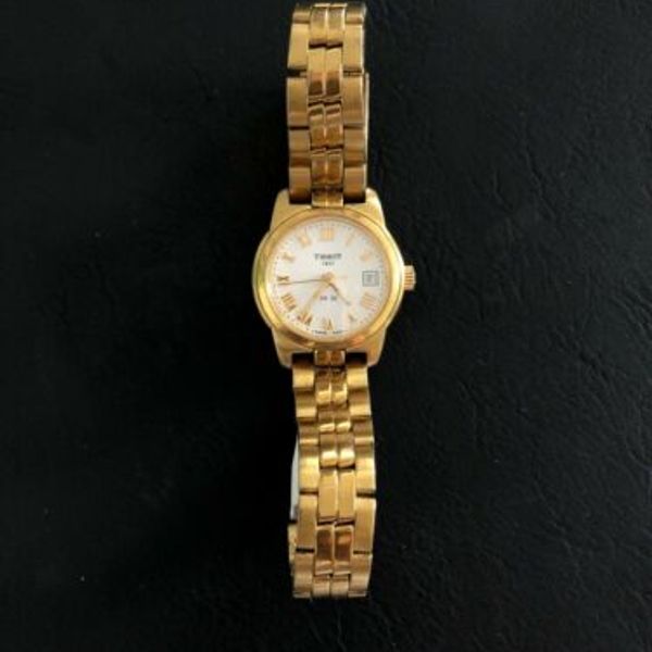 Ladies Gold Tissot PR50 Watch With Date J326/426K | WatchCharts Marketplace