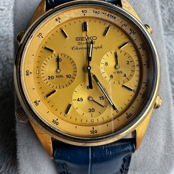 [WTS] Seiko 7A28-7029 Vintage Chronograph Gold Plated $280 | WatchCharts Marketplace