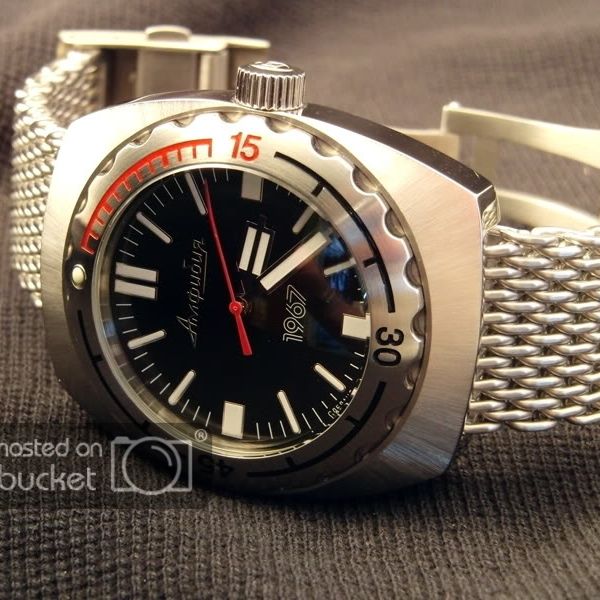FS- Vostok Amphibia 1967 Reissue on Shark Mesh | WatchCharts