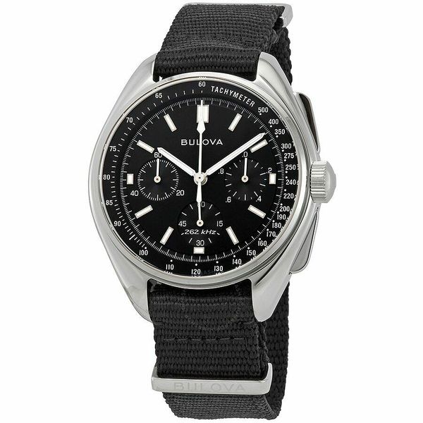 BULOVA Special Edition Lunar Pilot Chronograph Black Dial Moonwatch ...