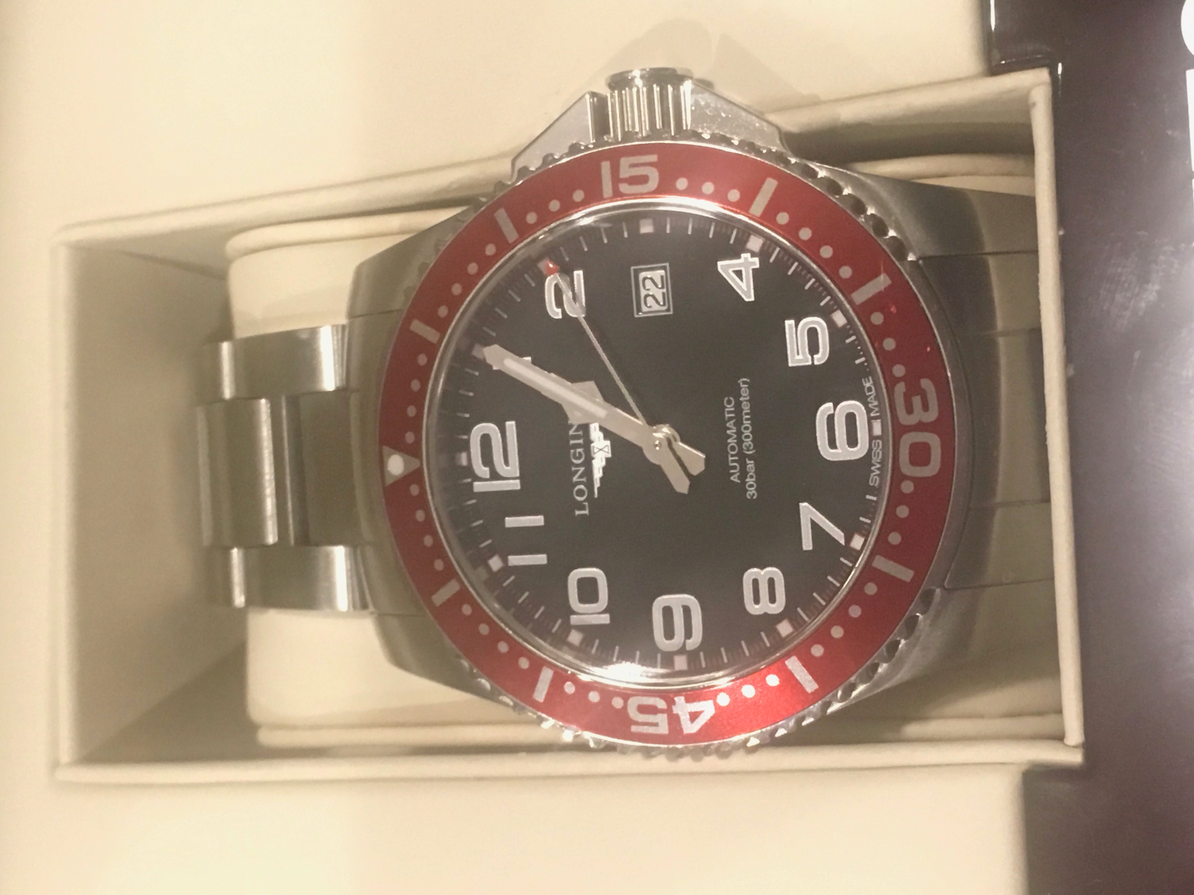 Red Longines Hydroconquest 41mm, Automatic | WatchCharts