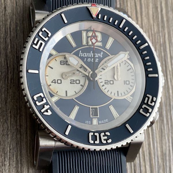 FS Hanhart Primus Diver Blue Chronograph $1300 | WatchCharts