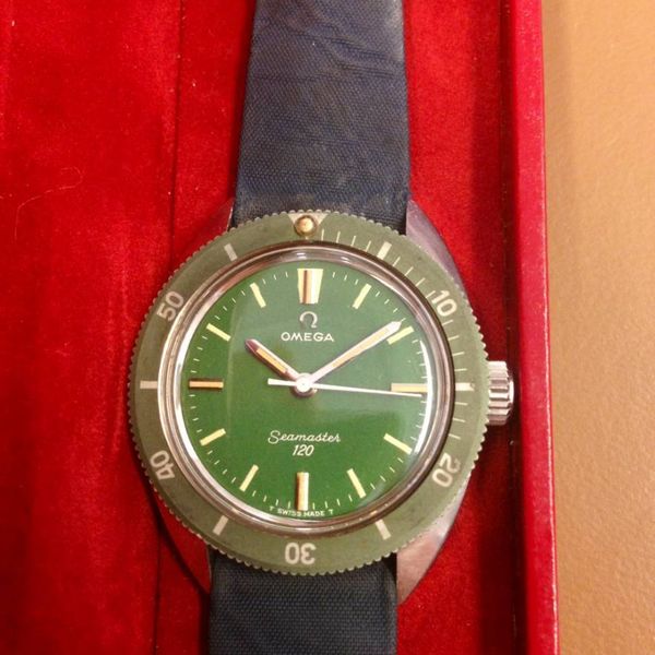 SOLD FIRE SALE: SEAMASTER 120m MUSEUM 535.007/630 - $1,100 (green; orig ...