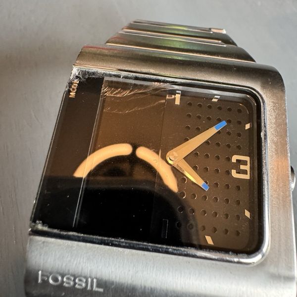 FOSSIL JR- 9532 MEN'S Wrist Watch Working ANALOG / DIGITAL LARGE DIAL S ...