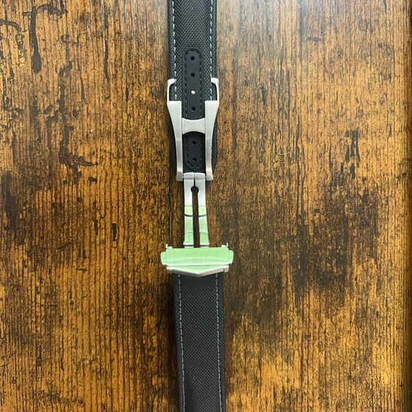 [WTS] Artem Loopless Sailcloth strap/band, 22mm, black with grey stitch ...