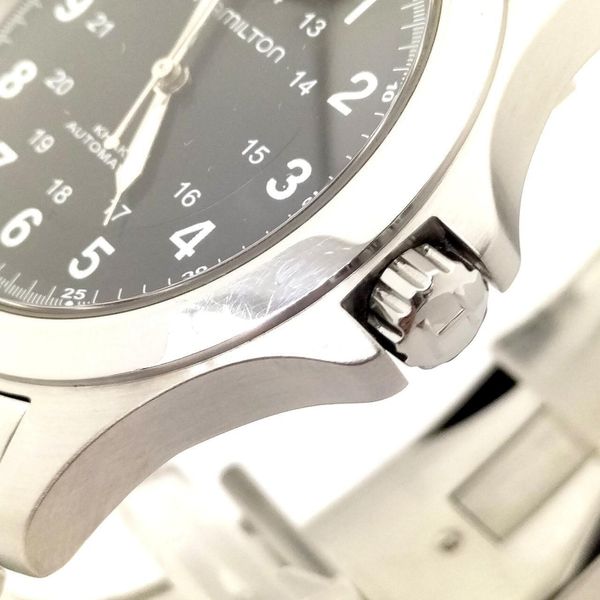 Hamilton Khaki Field King Auto H644550 Day Date Black Automatic Men's ...