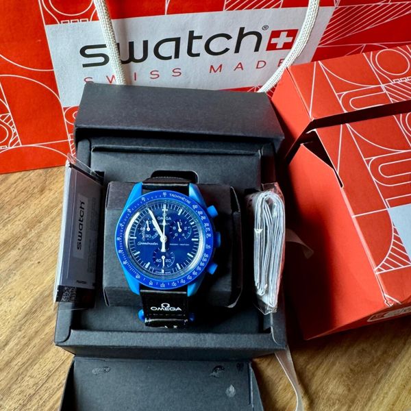 Swatch x OMEGA MoonSwatch Mission to Neptune - New, Full Set, Deep Blue ...