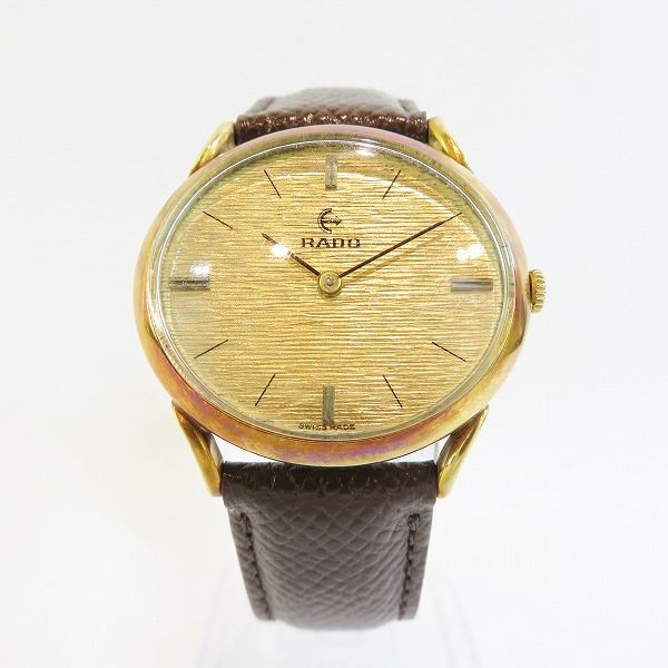 Rado Oval Type 396.8074.6 Gold Manual Winding Watch Boys Free Shipping ...