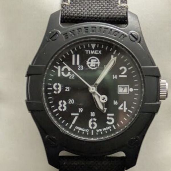 Timex Expedition 905 YO BLACK WATER RESISTANT 100M MEN'S WATCH Fully ...