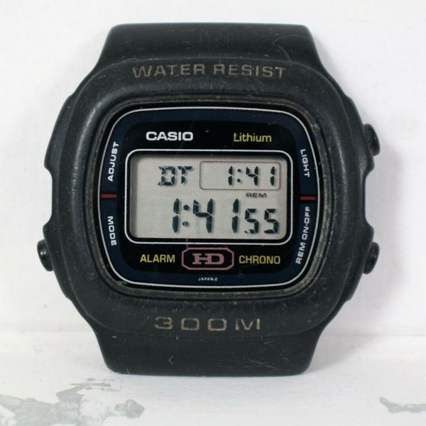 Vintage Casio HD 300m Diver lcd watch DW310 DW-310 pre g-shock ...