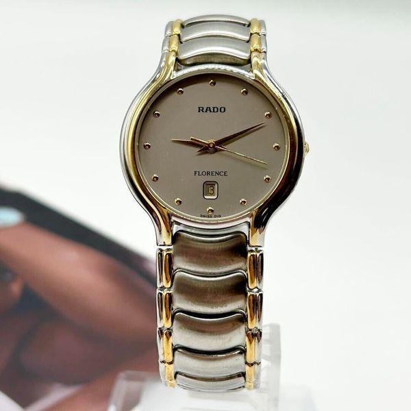 Rado Florence Watch Quartz 32mm Mens Silver Dial Swiss Made Round ...