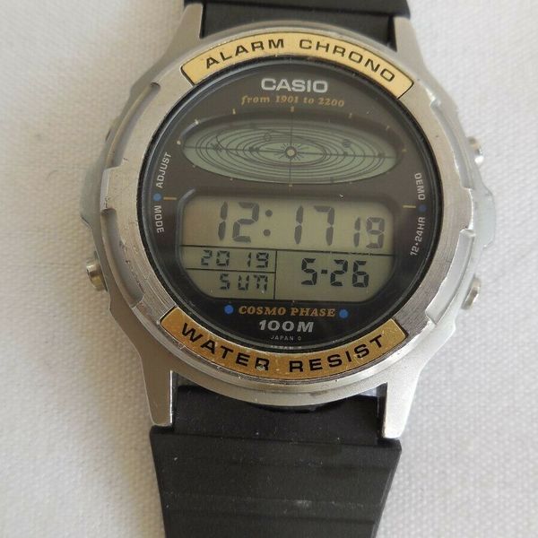 Casio Cosmo Phase CGW-500 Rare Vintage Watch | WatchCharts