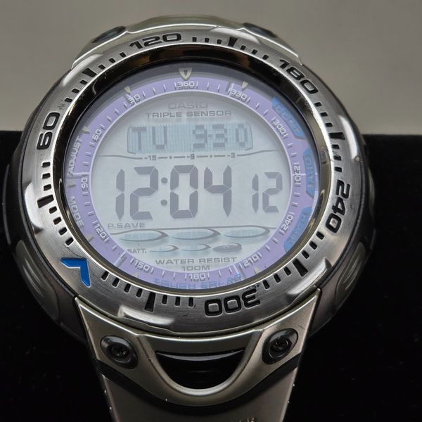 Casio Sea Pathfinder Watch SPF-70 Triple Sensor Solar Depth Barometer ...