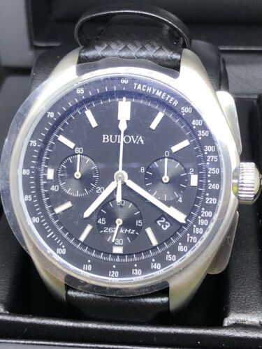 Bulova 96B251 Moon Apollo Lunar Pilot Special Edition Mens Watch ...