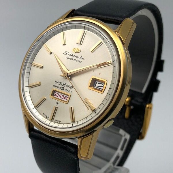 Rare! Ref.40898 Vintage 1964 SEIKO Seikomatic Weekdater 33Jewels ...