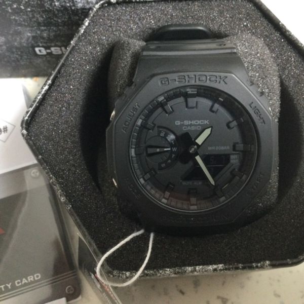 Casio G-Shock Casioak, Black Resin Case with Black Resin Strap Men's ...