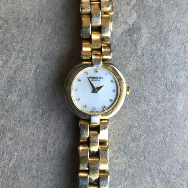 Raymond Weil Geneve Women’s Swiss Made Watch Yellow Gold Plated 5817 ...