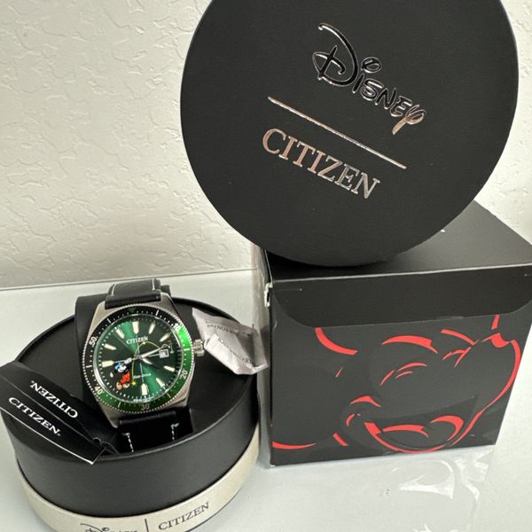Citizen Eco Drive Disney Mickey Golf Stainless Steel Quartz Men's Watch ...