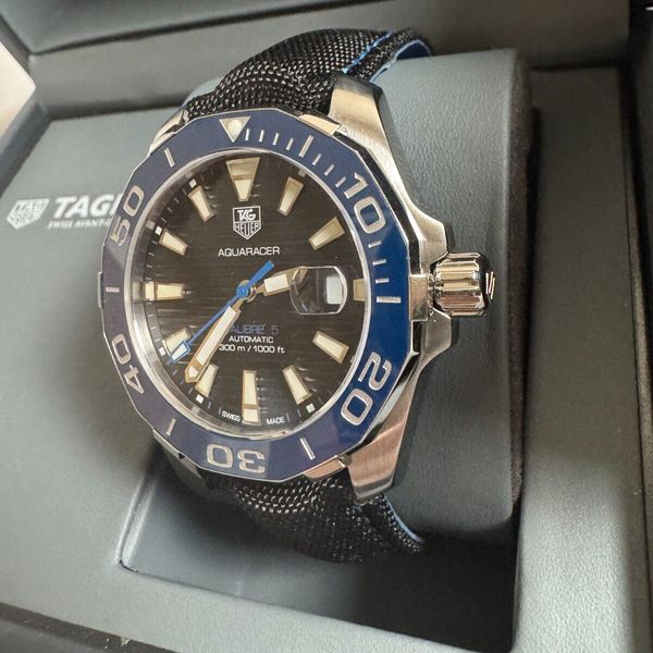 Tag Heuer Aquaracer Automatic Blue watch Men's TAG Heuer WAY211B.FC6363 ...