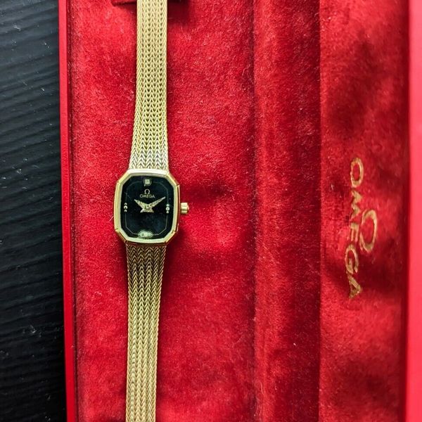 Vintage 80s Omega gold ladies watches with box - NWC | WatchCharts ...