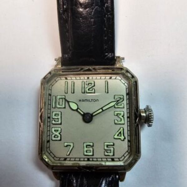 Deco 1927 Hamilton Square CUT CORNER WGF No Seconds Original Early ...