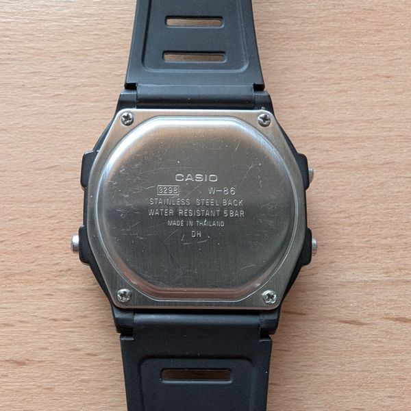 Casio W-86 [3298] Digital Illuminator Watch Discontinued Model Working ...
