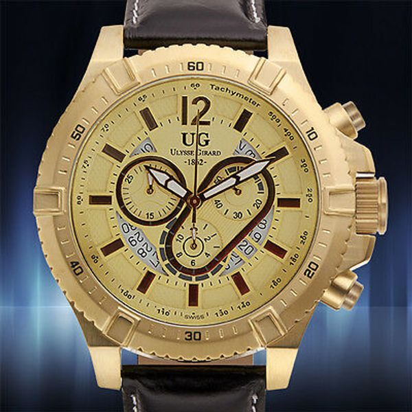 Ulysse Girard Swiss Chronograph Cyr Mens Watch ( Retails $2,799.00 ...