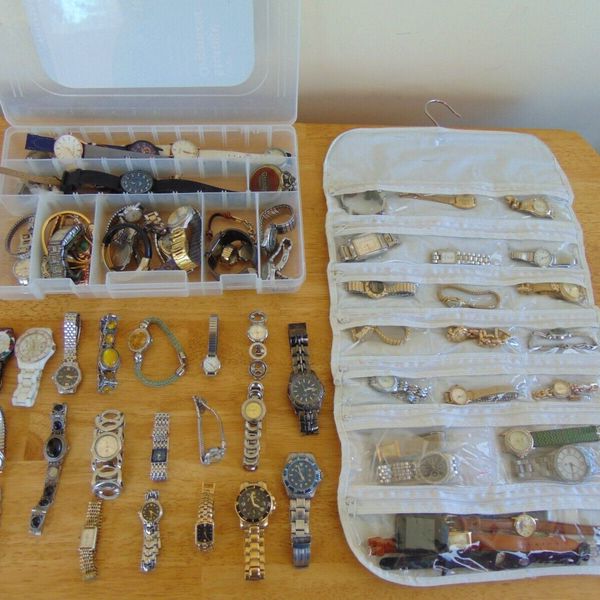 111 Vintage Seiko Timex Elgin Waltham Oleg Casini & More ~ Watch Lot Part/Repair | WatchCharts ...