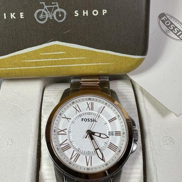 FOSSIL FS4967 Watch Silver/Gold Color 38mm with Box | WatchCharts ...