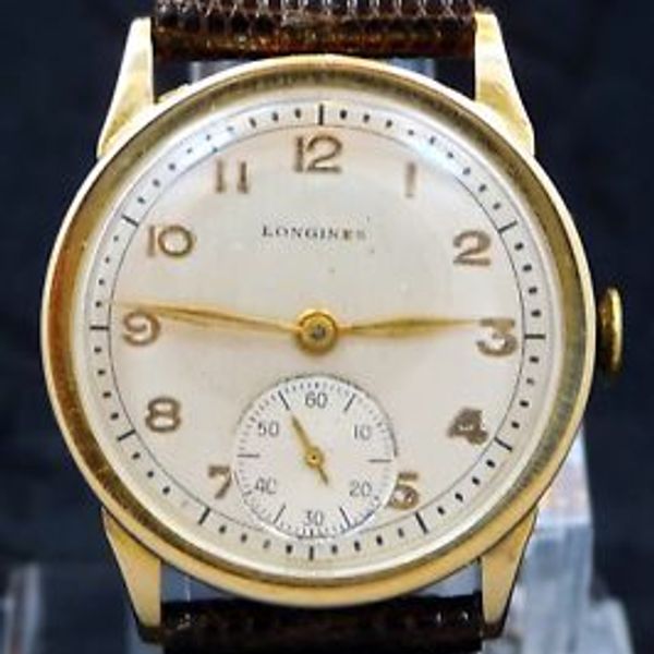 【送料無料】original fancy vintage 1940 longines manual wind gold watch ...