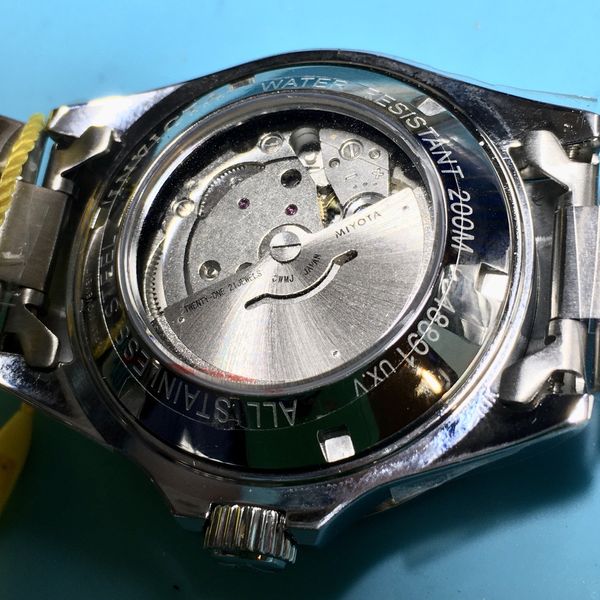 INVICTA PRO DIVER 40MM AUTO MIYOTA 8215 BLACK DIAL ORANGE BEZEL OP ...