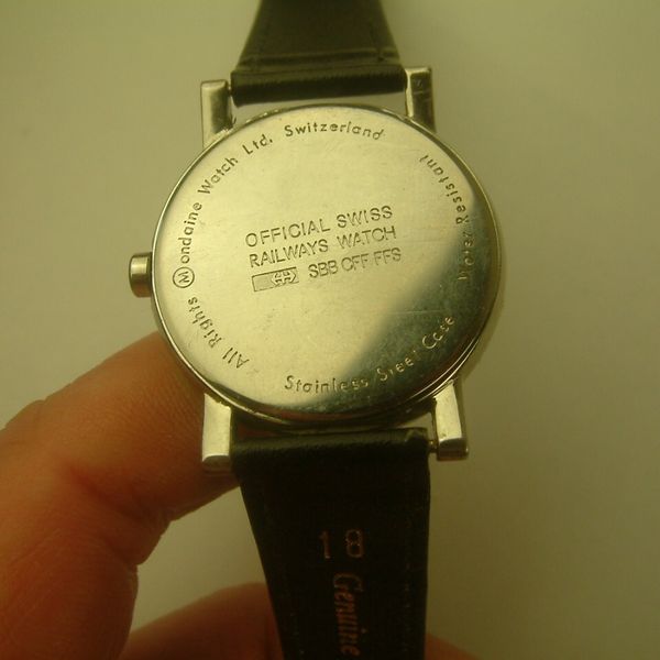 Vintage Gents Mondaine Swiss Railway Watch SBB CFF FFS Working ...
