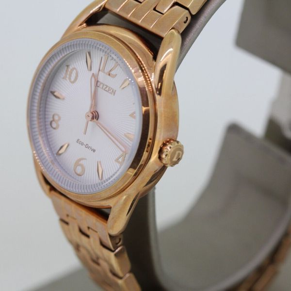 Citizen Eco-Drive Weekender Rose Gold Tone Ladies Watch FE1213-50A ...