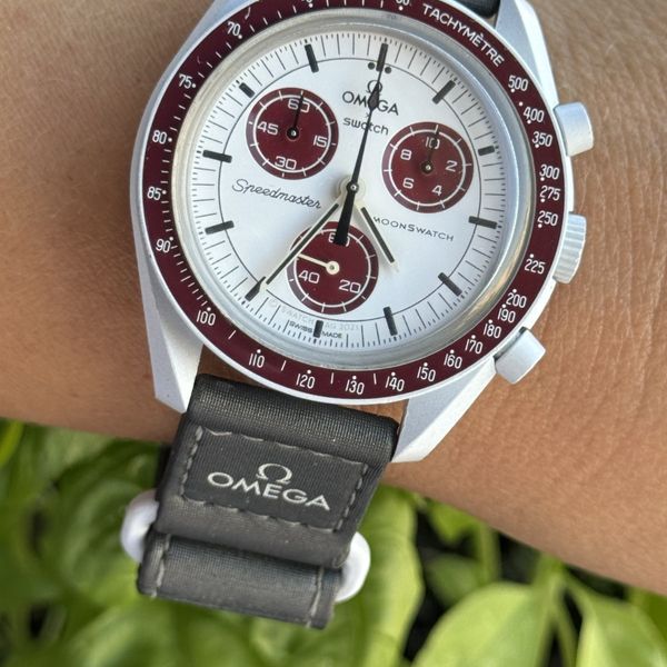 Omega Speedmaster Swatch Mission to Pluto Moons Watch Mens 42mm Swiss ...