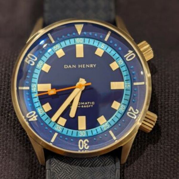 Dan Henry 1970 40 mm Blue No Date | WatchCharts Marketplace