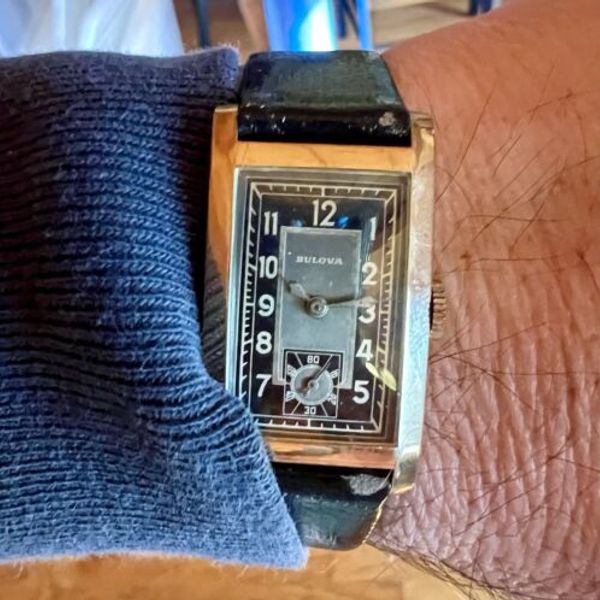 Men’s Vintage Bulova Tank Watch Tuxedo Dial Made In USA Cal. 7AP ...