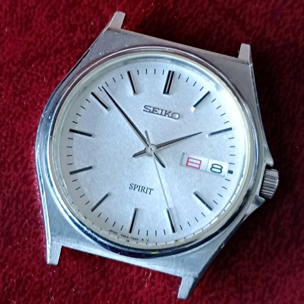 Mens Vintage Seiko Watch Spirit Snowflake Dial Quartz 7N43-7180 July ...