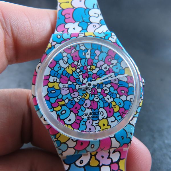 Swiss Made Swatch POP Art Dial & Strap Quartz Men Watch | WatchCharts ...