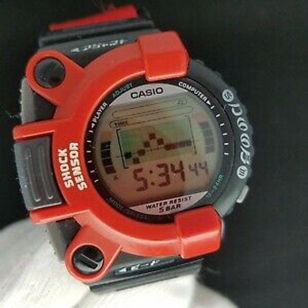 RARE CASIO VINTAGE DIGITAL GAME WATCH 90s JG-310 CARTOON HEROES ANIME ...