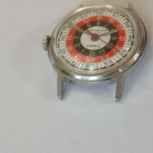 Timex Vintage Watch Bullseye Sprite Dial Runs Well | WatchCharts ...