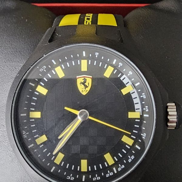 Panerai Ferrari Yellow Men's Rubber Strap Watch. | WatchCharts Marketplace