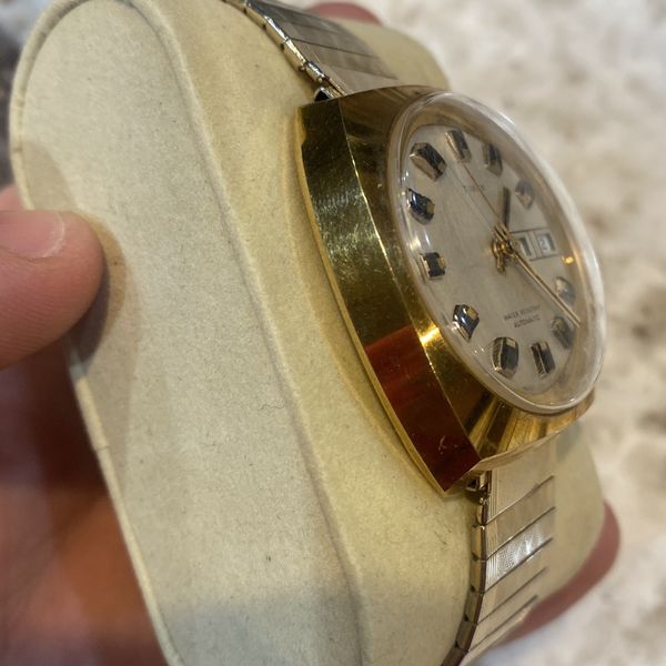 Vintage 1970s MCM Mens Gold Tone TIMEX Automatic Watch w Original Band ...