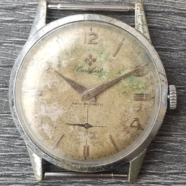 Vintage men's Cortebert hand-winding watch cal. 677 oversized ...