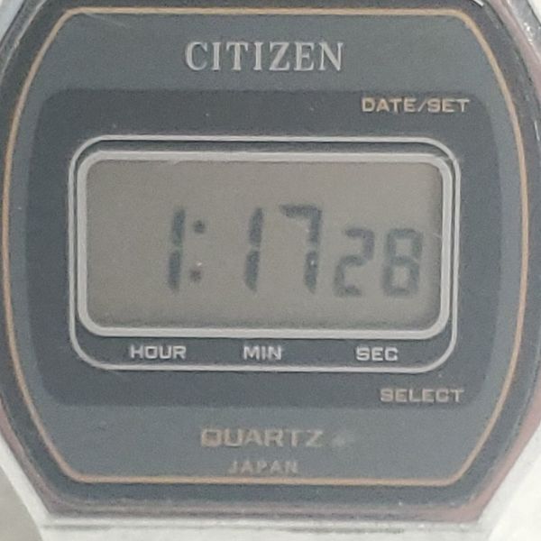 Vintage Citizen DX5017 LCD Quartz Watch Japan - PO40-311043 KA Working ...