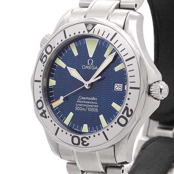 [OMEGA] Seamaster 300 Automatic 2255.80 Large size blue metallic dial ...