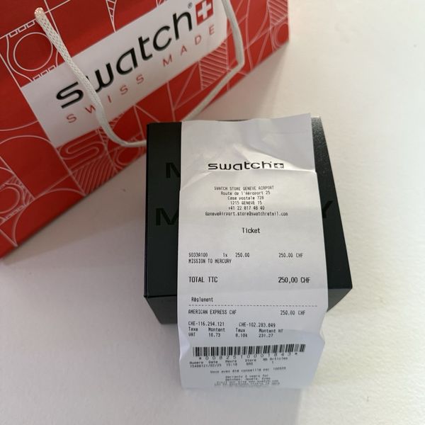 Swatch x Omega Mission To Mercury MoonSwatch Brand New w/ Receipt and ...