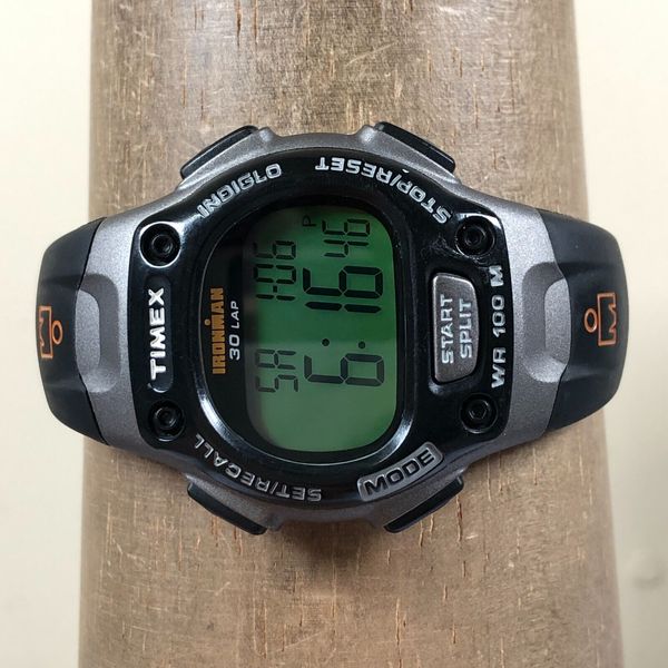 Timex Ironman Men Sport Multifunction 30 Lap Rubber 38mm Quartz Digital ...