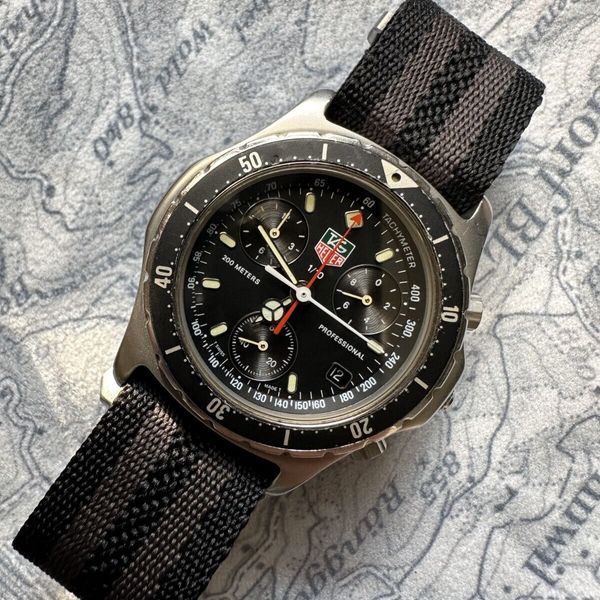Tag Heuer Professional Chronograph - Ref. 570.206 - 90s Vintage ...